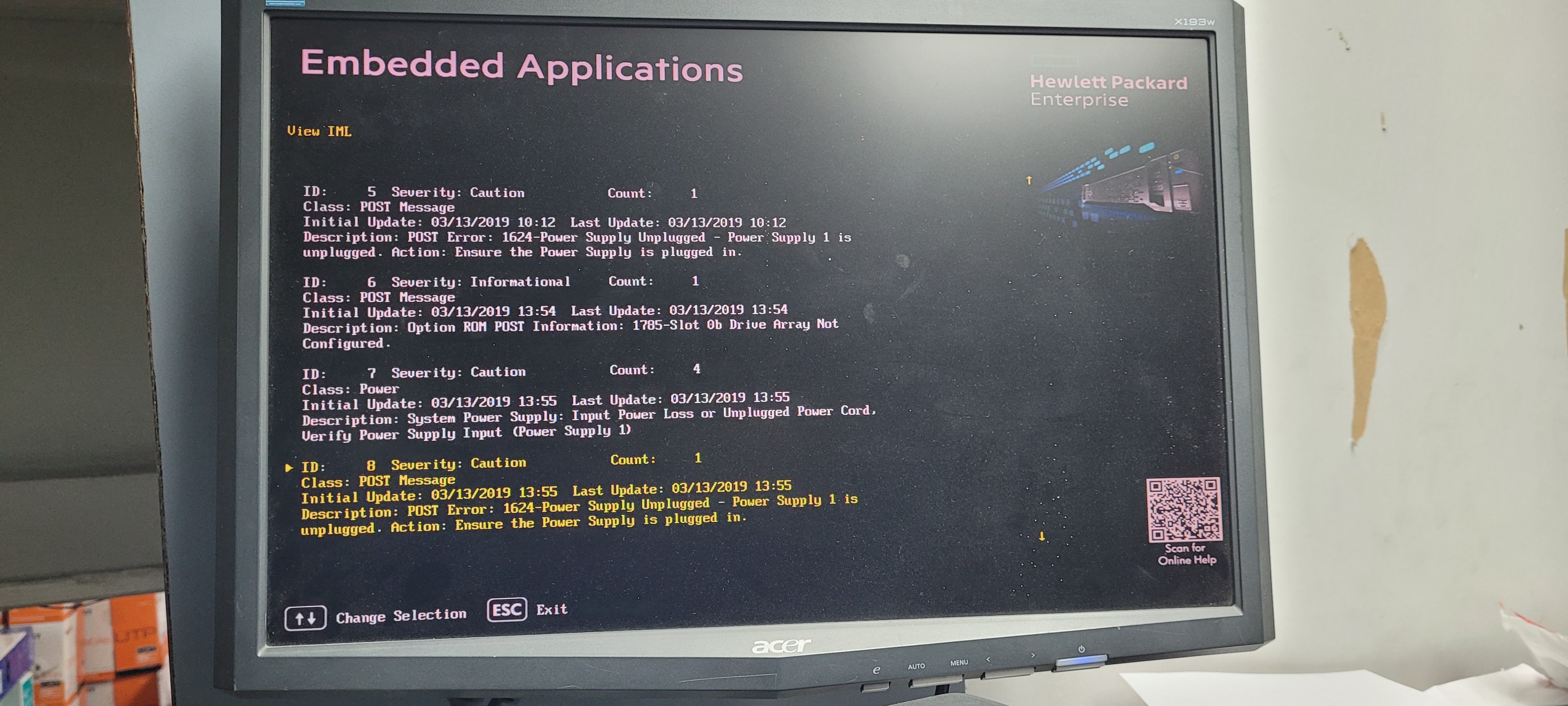 Compoment test Failed (need help!!) - Hewlett Packard Enterprise Community