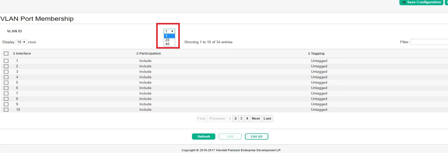 issue dynamic vlan assignment with radius on hpe 1... - Hewlett Packard ...