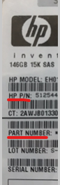 Solved: HP P/N in the disk part number and P/N, what's the... - Hewlett ...